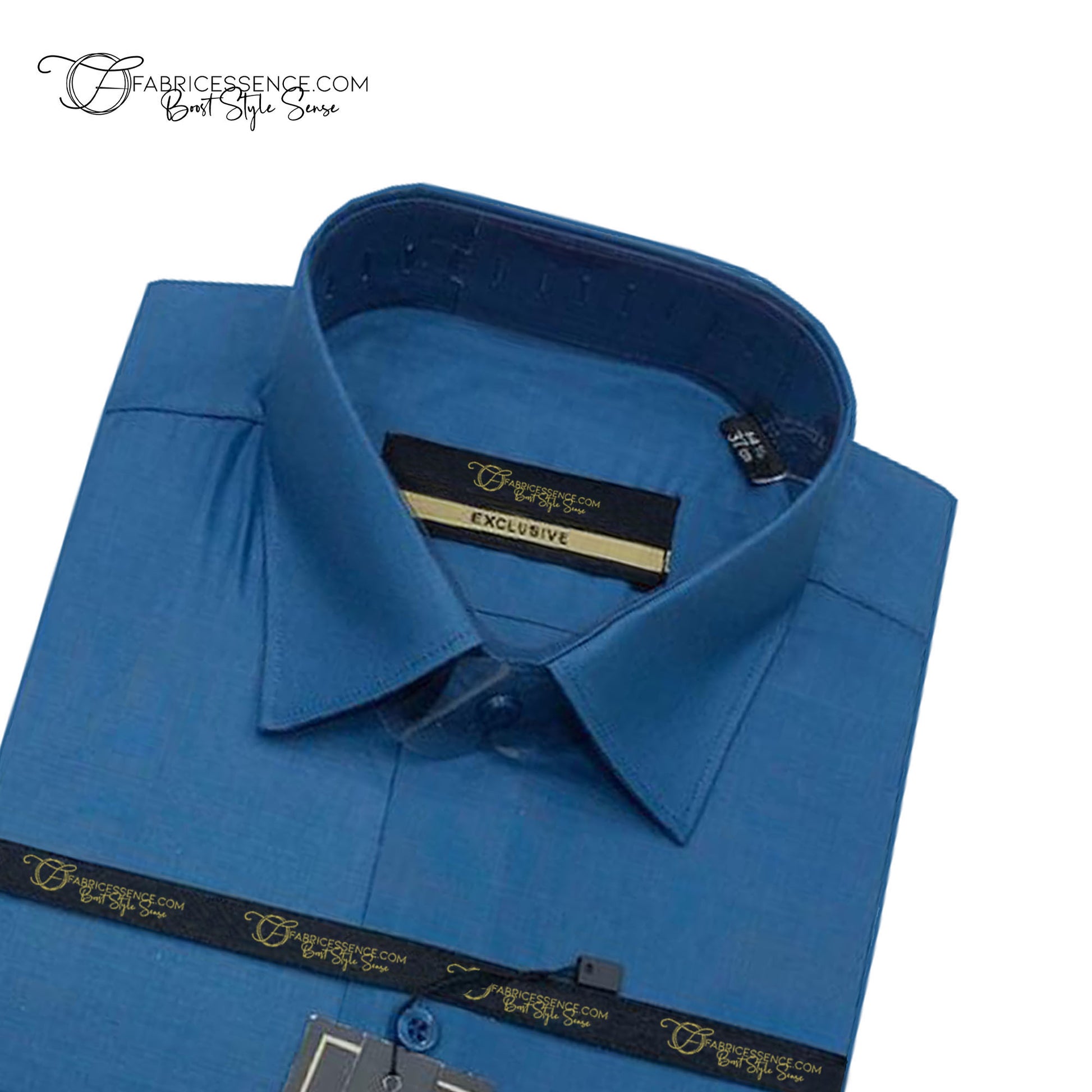 Men's || Dark Steel Blue || Plain Formal Shirt - FE1199DSB ...