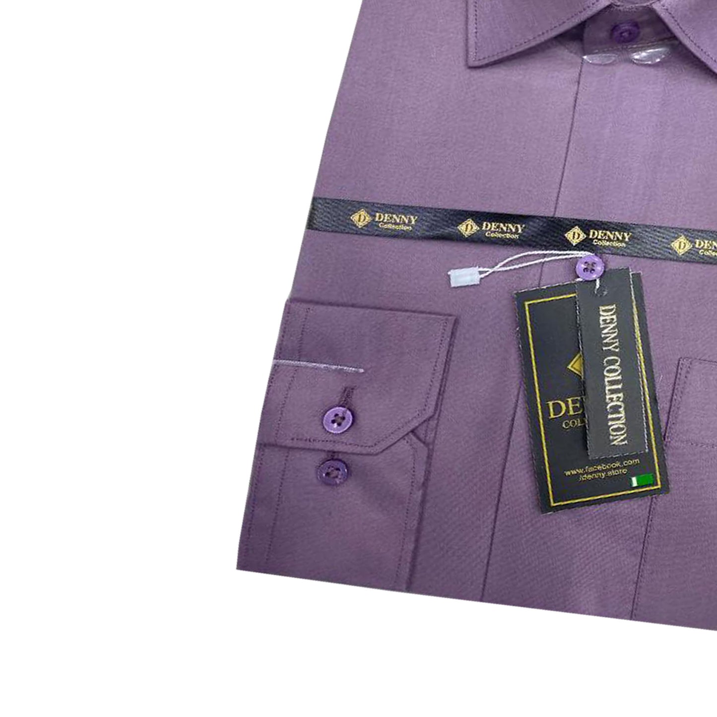 Men's || Purple Color || Plain Formal Shirt - FE1199PC – Fabricessence.com